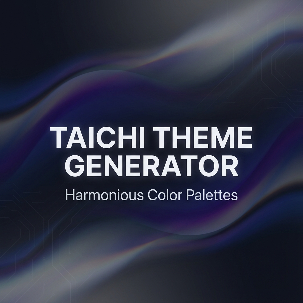 Taichi Theme Generator - Light & Dark Color Palette Generator